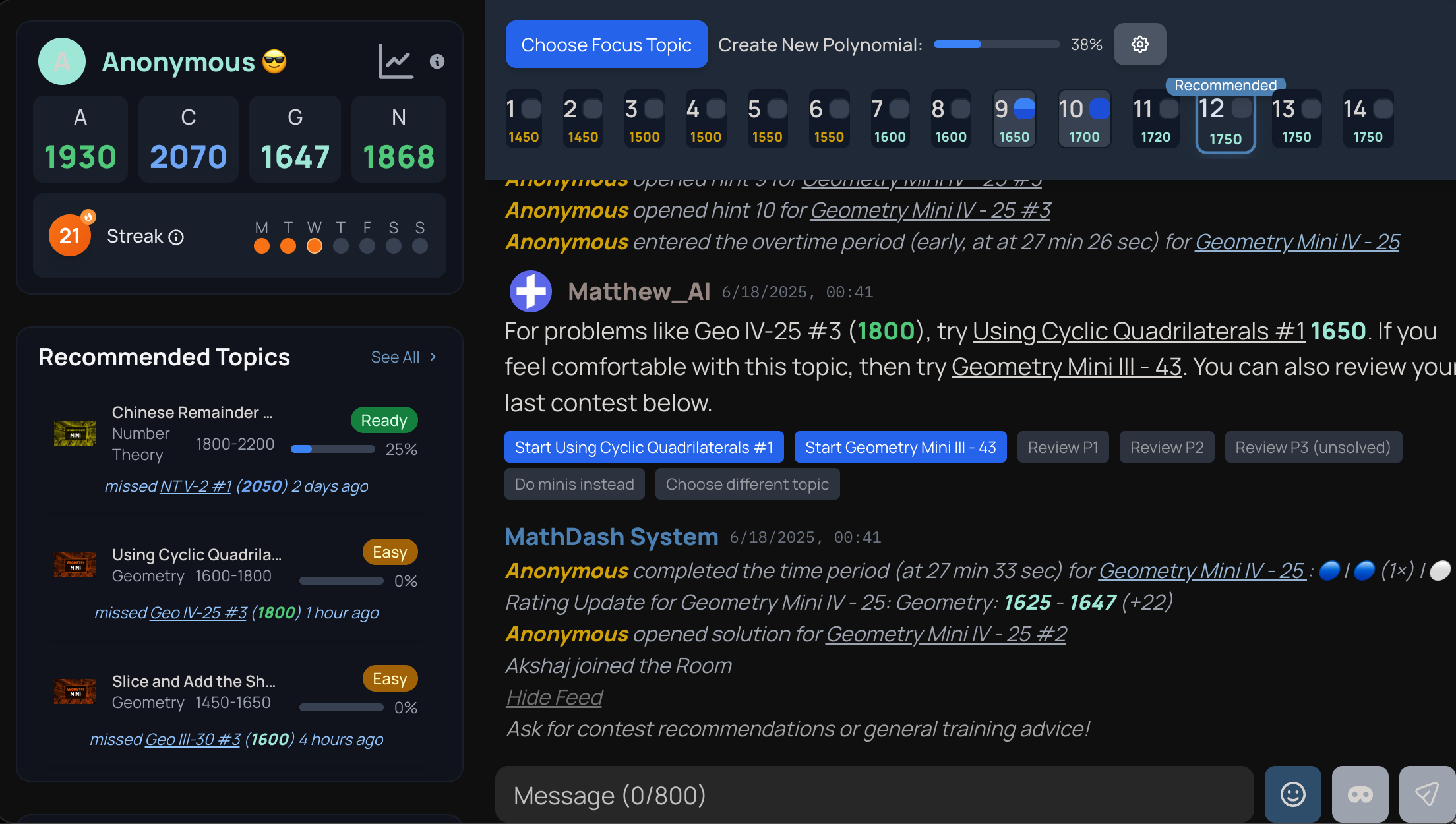 MathDash: Personal Math Coaching